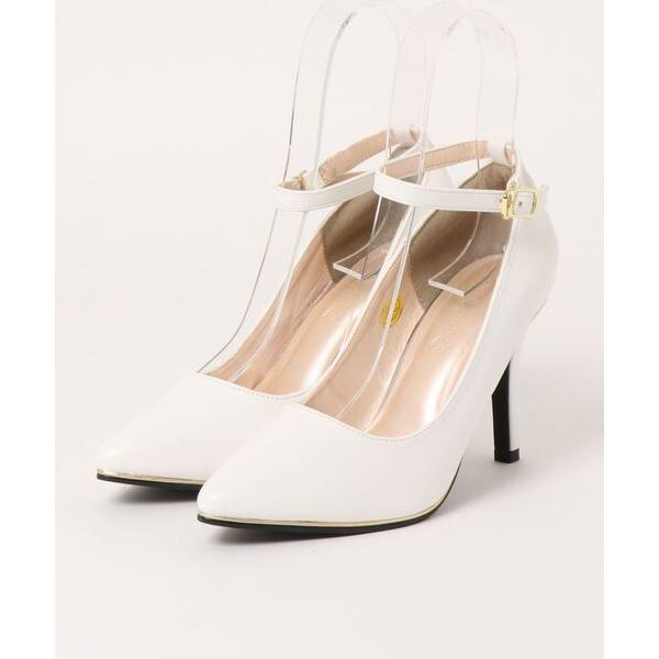 『タイムセール実施中』ZOZO問い合わせ番号:58028548ショップ:Mafmof，マフモフブランド:Mafmof，マフモフ商品名:Mafmof(マフモフ) ゴールドピース入りアンクルストラップ パンプスカテゴリ:シューズ>パンプス...