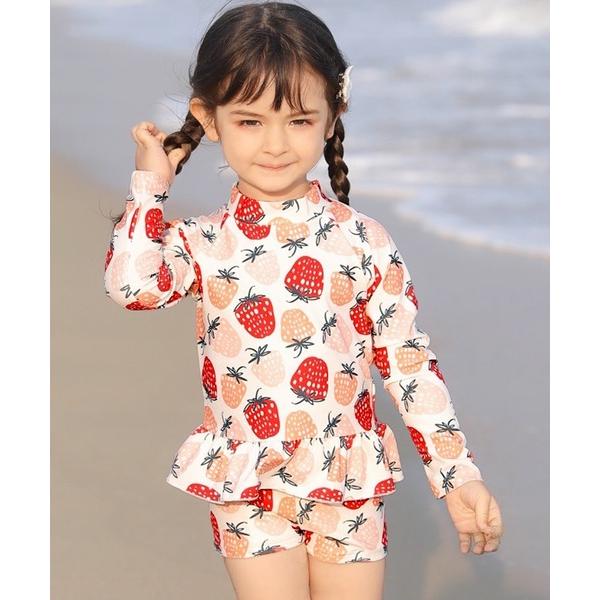 『タイムセール実施中』※このアイテムは返品・交換対象外商品です。ZOZO問い合わせ番号:58029543ショップ:TeddyShop，テディショップブランド:TeddyShop，テディショップ商品名:【UPF50+】キッズ水着 長袖ハイネッ...