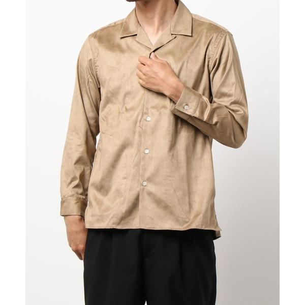 『タイムセール実施中』ZOZO問い合わせ番号:58062461ショップ:NO WAY，ノー ウェイブランド:NO WAY，ノーウェイ商品名:/-It is what it is-/フェイクスウェード開襟シャツカテゴリ:トップス>シャツ...