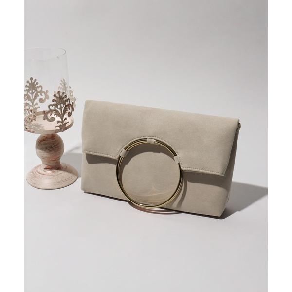 ZOZO問い合わせ番号:58328123ショップ:bflat，ビーフラットブランド:niana，ニアナ，Fashion Letter，ファッションレター商品名:サークルリングハンドル3wayクラッチパーティーバッグカテゴリ:バッグ>ク...