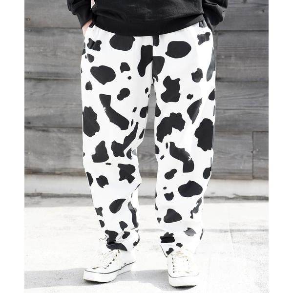 ZOZO問い合わせ番号:58456929ショップ:THE MILES，ザ マイルズブランド:COOKMAN，クックマン商品名:Cookman クックマン シェフパンツ イージーパンツ ワイドパンツ Cow柄 牛柄カテゴリ:パンツ>その...