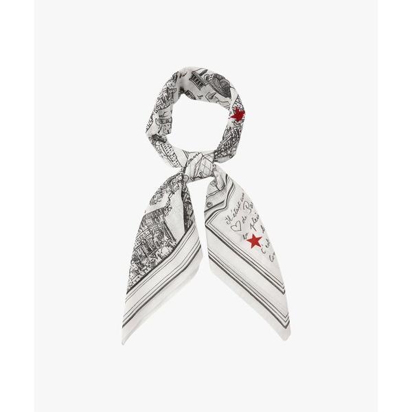 ZOZO問い合わせ番号:58519770ショップ:agnes b.，アニエスベーブランド:agnes b.，アニエスベー商品名:コットン スカーフ ”Rue du Jourカテゴリ:ファッション雑貨>ストール/ショールブランド品番:0...