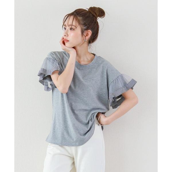 『タイムセール実施中』ZOZO問い合わせ番号:58558362ショップ:SUGAR BISKET，シュガービスケットブランド:SUGAR BISKET，シュガービスケット商品名:袖チュールフリルTシャツカテゴリ:トップス>Tシャツ/カ...