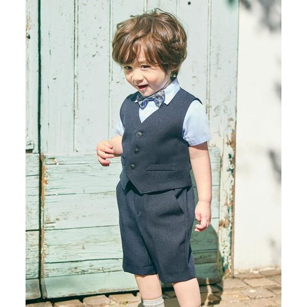 ZOZO問い合わせ番号:58787739ショップ:CHOPIN，ショパンブランド:CHOPIN，ショパン商品名:【BABY】半袖ベストスーツカテゴリ:フォーマルスーツ/小物>スーツセットブランド品番:8031-5215A/B素材:ベス...