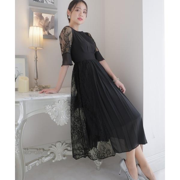 ZOZO問い合わせ番号:58821314ショップ:PourVous，プールヴーブランド:PourVous，プールヴー商品名:結婚式 パーティー ドレス アシンメトリー プリーツ 七分袖＆ミニ丈 セレモニー フォーマル オケージョンドレス お...