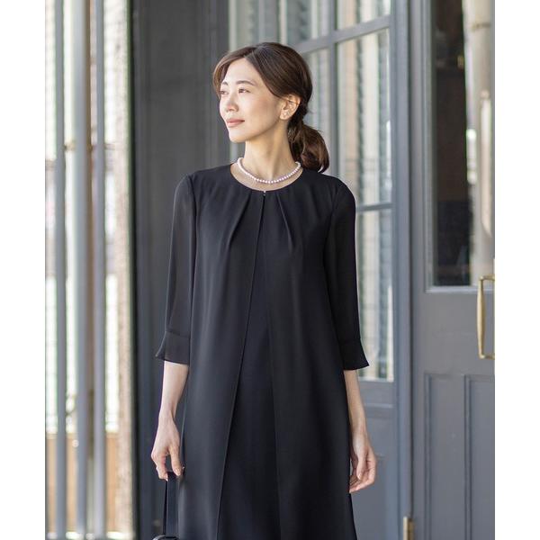 『セール実施中』ZOZO問い合わせ番号:58923366ショップ:CARETTE，カレットブランド:CARETTE，カレット商品名:洗えるシフォンレイヤードワンピース「喪服・礼服」カテゴリ:フォーマルスーツ/小物>スーツセットブランド...