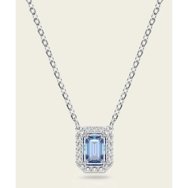 ZOZO問い合わせ番号:59096929ショップ:SWAROVSKI，スワロフスキーブランド:SWAROVSKI，スワロフスキー商品名:「公式」「スワロフスキー」Una ネックレス， オクタゴンカット， ブルー， ロジウム・プレーティングカ...