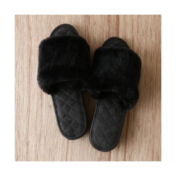 ZOZO問い合わせ番号:59129158ショップ:Francfranc，フランフランブランド:Francfranc，フランフラン商品名:エコファー×プレート ルームシューズ ブラックカテゴリ:インテリア>ルームシューズ/スリッパブラン...