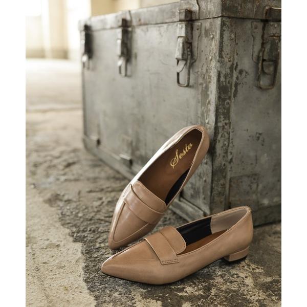 『タイムセール実施中』ZOZO問い合わせ番号:59229415ショップ:SESTO，セストブランド:SESTO，セスト商品名:ポインテッドトゥローヒールローファーパンプスカテゴリ:シューズ>パンプスブランド品番:dap7411素材:合...