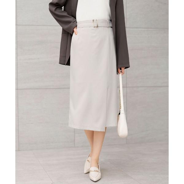 『セール実施中』ZOZO問い合わせ番号:59230153ショップ:GeeRA，ジーラブランド:GeeRA，ジーラ商品名:ベルト付ラップ風スカートカテゴリ:フォーマルスーツ/小物&gt;スーツスカートブランド品番:206703素材:ポリエステ...