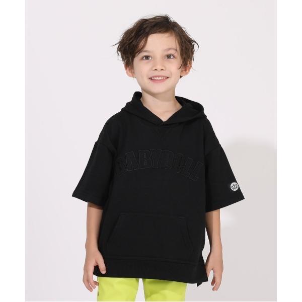 『タイムセール実施中』ZOZO問い合わせ番号:59646367ショップ:BABYDOLL，ベビードールブランド:BABYDOLL，ベビードール商品名:親子お揃い 5分袖 ロゴ パーカー 5445K ベビードール BABYDOLL ベビー キ...