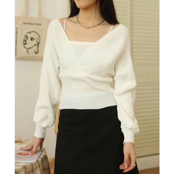 『セール実施中』ZOZO問い合わせ番号:59720521ショップ:FRP，エフアールピーブランド:MAISON DE THERESE，メゾン ド テレーズ，FRP，エフアールピー商品名:フェイクレイヤードハイウエストニットカテゴリ:トップス...