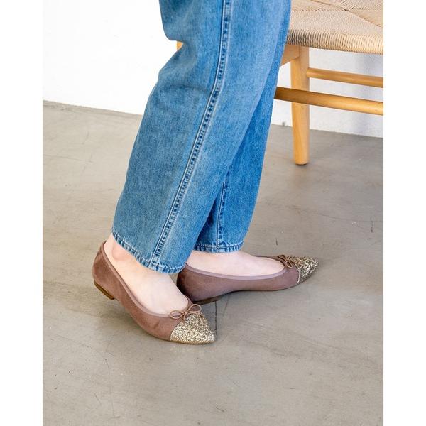 『タイムセール実施中』ZOZO問い合わせ番号:59818461ショップ:Emma Francis，エマ フランシスブランド:Emma Francis，エマフランシス商品名:ポインテッドトゥ フラットバレエシューズカテゴリ:シューズ>バ...