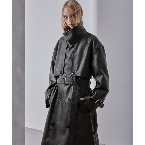 『タイムセール実施中』ZOZO問い合わせ番号:59821342ショップ:EMMA CLOTHES，エマ クローズブランド:Loose/ルース，ルース商品名:モードオーバー ハイネックトレンチコートカテゴリ:ジャケット/アウター>トレン...