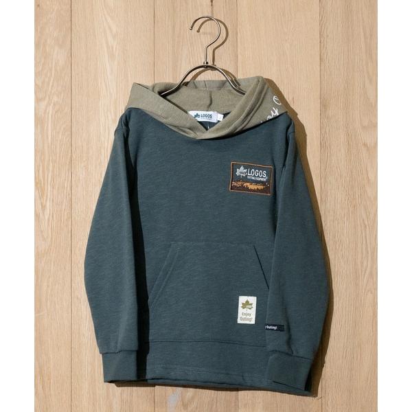 『タイムセール実施中』ZOZO問い合わせ番号:59926190ショップ:JOHN'S CLOSET，ジョンズクローゼットブランド:LOGOS，ロゴス商品名:【30】〔LOGOS/ロゴス〕スラブ裏起毛 ボックスロゴ刺繍 フード切り替えパーカー...