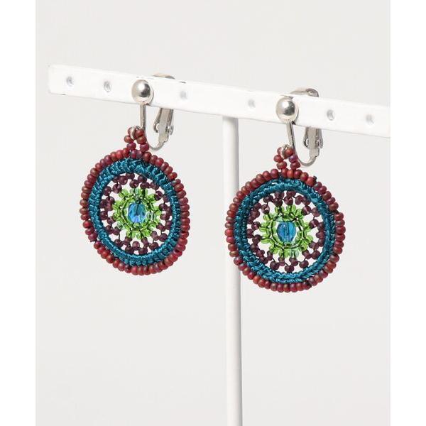 ZOZO問い合わせ番号:59926293ショップ:KU-CROISSANT，クークロワッサンブランド:KU-CROISSANT，クークロワッサン商品名:【VIDA DULCE】ハンドクラフトビーズ イヤリングカテゴリ:アクセサリー>イ...