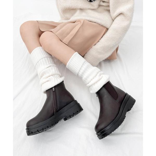 『セール実施中』ZOZO問い合わせ番号:59959382ショップ:Shoes in Closet -シュークロ-，シューズインクローゼットブランド:Shoes in Closet，シューズインクローゼット商品名:軽量厚底 サイドゴア ショー...