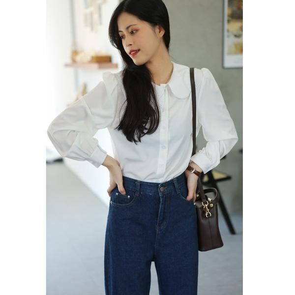 『セール実施中』ZOZO問い合わせ番号:60141949ショップ:FRP，エフアールピーブランド:MAISON DE THERESE，メゾン ド テレーズ，FRP，エフアールピー商品名:丸襟シャツカテゴリ:トップス>シャツ/ブラウスブ...