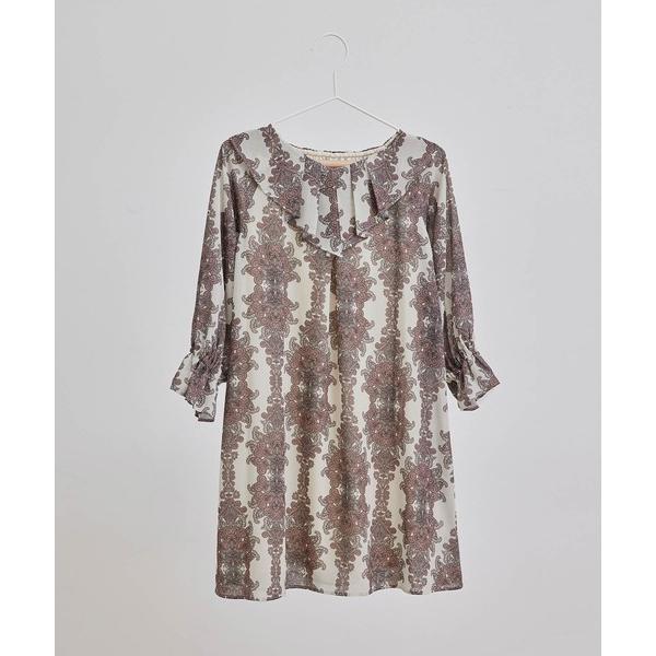 『タイムセール実施中』ZOZO問い合わせ番号:60381964ショップ:ROPE' PICNIC，ロぺピクニックブランド:ROPE' PICNIC，ロペピクニック商品名:【KIDS】【リンクコーデ】サスティナブル衿フリルワンピースカテゴリ:...