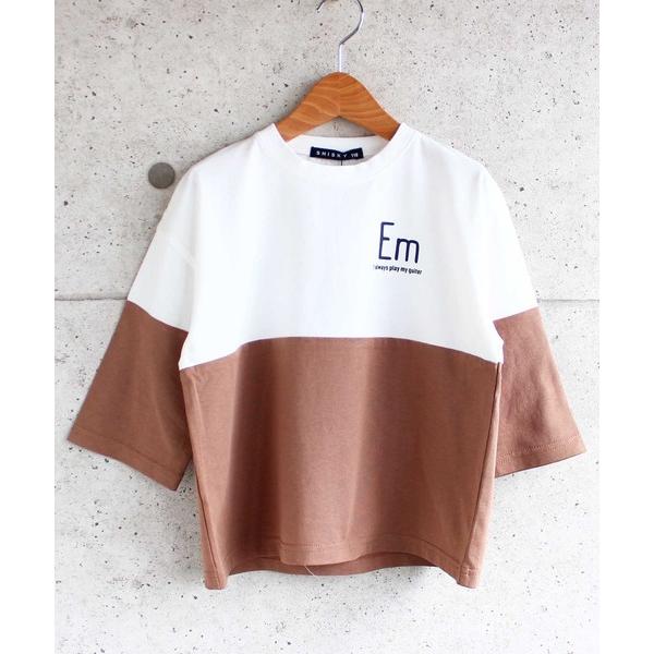 『タイムセール実施中』ZOZO問い合わせ番号:60387892ショップ:THE CASUAL，カジュアルブランド:THE CASUAL，カジュアル商品名:切替 配色 ビックT キッズカテゴリ:トップス>Tシャツ/カットソーブランド品番...