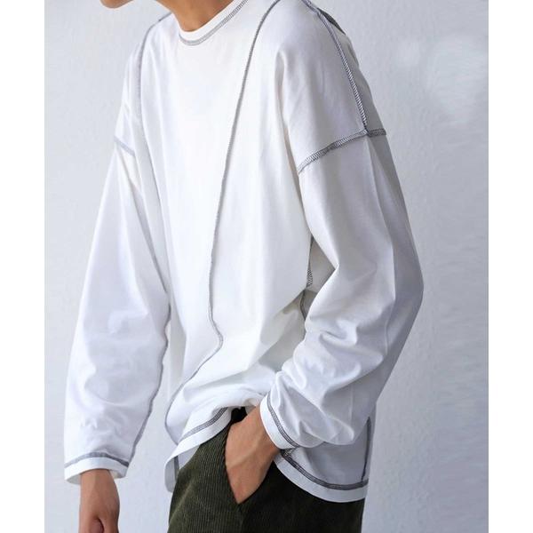 ZOZO問い合わせ番号:60494135ショップ:antiqua，アンティカブランド:antiqua，アンティカ商品名:アウトステッチロンTカテゴリ:トップス>Tシャツ/カットソーブランド品番:ZA-00092W素材:綿100%原産国...