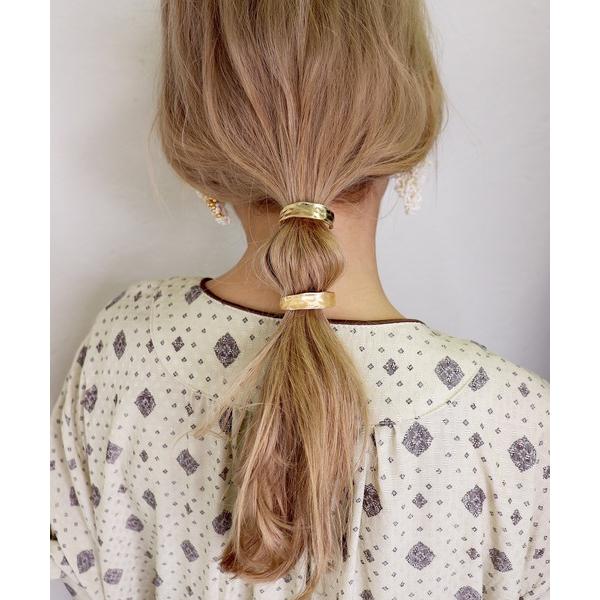 『セール実施中』ZOZO問い合わせ番号:60568060ショップ:Kana，カナブランド:voov，ブーブ商品名:ゴールド メタル ニュアンス 凹凸 ポニーフック 2個セットカテゴリ:ヘアアクセサリー>その他ヘアアクセサリーブランド品...