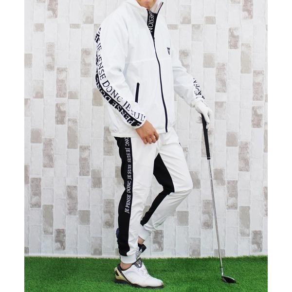 『タイムセール実施中』ZOZO問い合わせ番号:60646440ショップ:TopIsm，トップイズムブランド:TopIsm，トップイズム商品名:ロゴデザインナイロンジャケット＆ジョガーパンツ ゴルフセットアップ ゴルフウェアカテゴリ:アウトド...