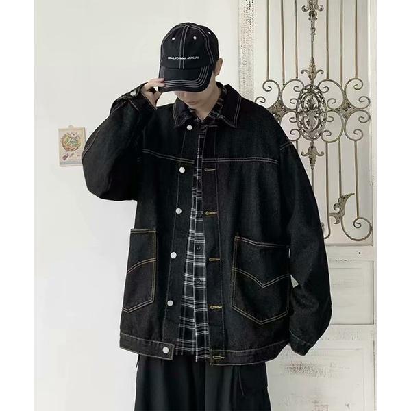 『タイムセール実施中』ZOZO問い合わせ番号:60703190ショップ:NO NEED，ノーニードブランド:NO NEED，ノーニード商品名:ビッグポケットオーバーサイズ デニムカバーオールジャケット / セットアップ可能カテゴリ:ジャケッ...