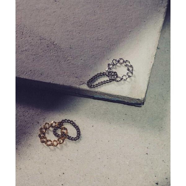 ZOZO問い合わせ番号:60753044ショップ:and cloud，アンドクラウドブランド:and cloud，アンドクラウド商品名:Square Cable Chain/Curb Chain Set Ringカテゴリ:アクセサリー&gt...