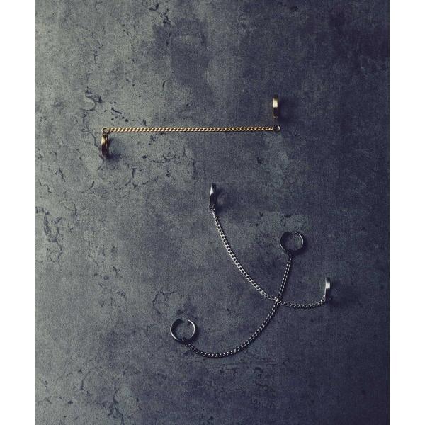 ZOZO問い合わせ番号:60754555ショップ:and cloud，アンドクラウドブランド:and cloud，アンドクラウド商品名:Cable Chain Charm Set Earcuffカテゴリ:アクセサリー>イヤーカフブラン...