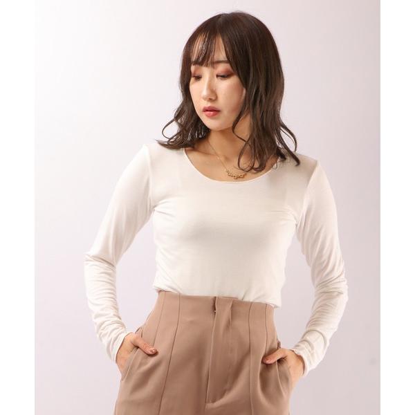 『タイムセール実施中』ZOZO問い合わせ番号:60828443ショップ:FUNALIVE，ファンアライブブランド:FUNALIVE，ファンアライブ商品名:PAGE ONE 無地Uネック長袖Tシャツカテゴリ:トップス>Tシャツ/カットソ...