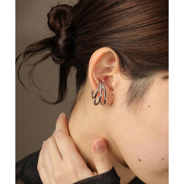 『タイムセール実施中』ZOZO問い合わせ番号:61230394ショップ:Kana，カナブランド:voov，ブーブ商品名:【金属アレルギー対応】立体 フープデザイン ライン リング イヤーカフ サージカルステンレスカテゴリ:アクセサリー&gt...