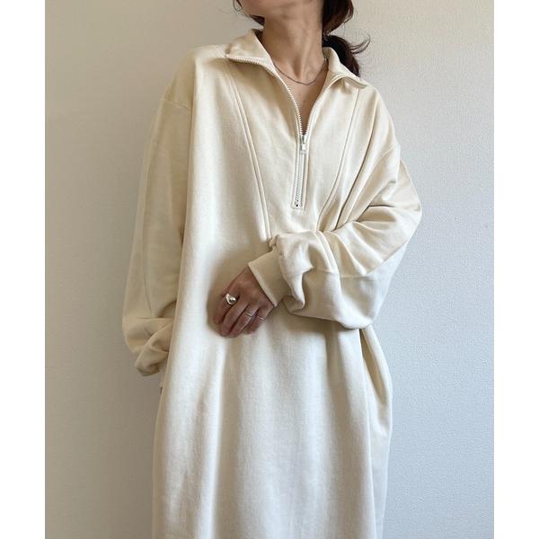 『タイムセール実施中』ZOZO問い合わせ番号:61285799ショップ:properson，プロパーソンブランド:wee9s，ウィークス商品名:high neck half zip up sweat one piece / ハイネックハーフ...