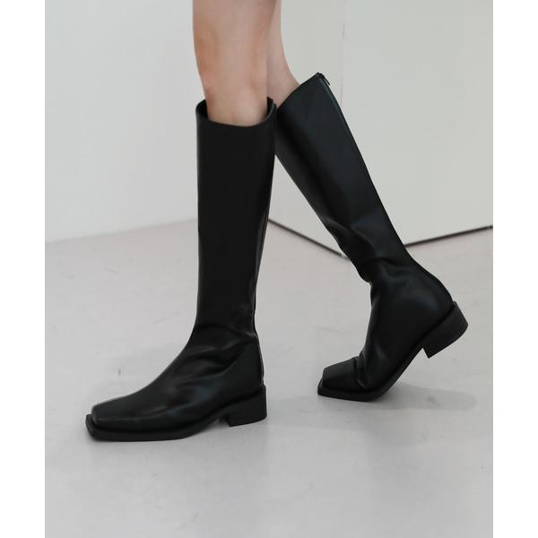 『タイムセール実施中』ZOZO問い合わせ番号:61381624ショップ:by muni:r，バイ ムニールブランド:by muni:r，バイ ムニール商品名:[お気に入り登録数 28，000人突破!] 履き心地の良いスクエア ロングブーツカ...