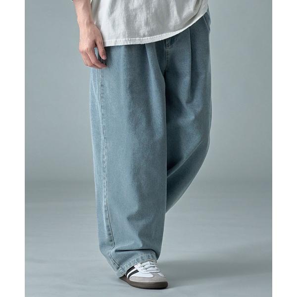 ZOZO問い合わせ番号:61381709ショップ:EMMA CLOTHES，エマ クローズブランド:RUUBON，ルーボン商品名:【RUUBON】relax wide denim pants / リラックス ワイドデニムパンツカテゴリ:パン...