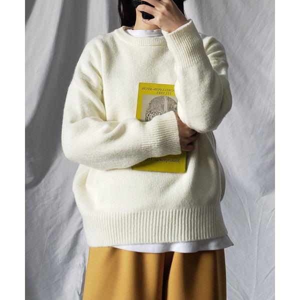 『タイムセール実施中』ZOZO問い合わせ番号:61384563ショップ:me+em select，ミームセレクトブランド:me+em select，ミームセレクト商品名:※※【 新色追加／２４色展開 】クルーネックもちもちカラーニットプルオ...