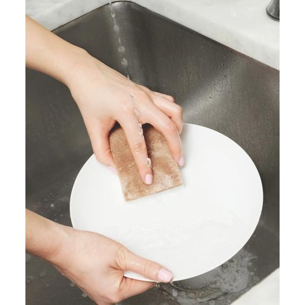 ZOZO問い合わせ番号:61385491ショップ:entre square，アントレスクエアブランド:entre square，アントレスクエアー商品名:full circle/ウォルナット スクラバー スポンジ 2個セットカテゴリ:食器/...