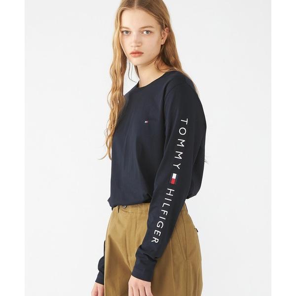 『タイムセール実施中』ZOZO問い合わせ番号:61423795ショップ:TOMMY HILFIGER，トミー ヒルフィガーブランド:TOMMY HILFIGER，トミーヒルフィガー商品名:【オンライン限定】ショルダーロゴロングスリーブTシャ...