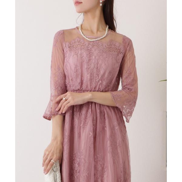 『タイムセール実施中』ZOZO問い合わせ番号:61488520ショップ:Lace Ladies，レースレディースブランド:Lace Ladies，レースレディース商品名:七分袖レースワンピースドレスカテゴリ:ワンピース/ドレス>ドレス...