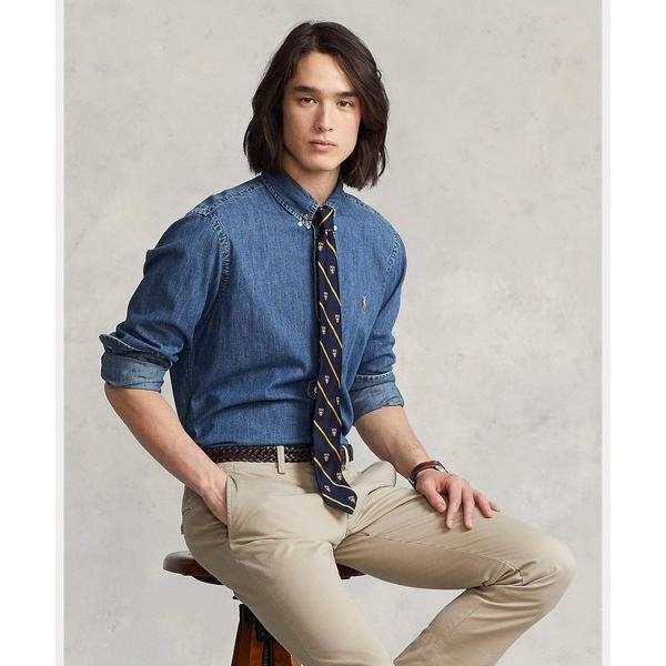 ZOZO問い合わせ番号:61520791ショップ:POLO RALPH LAUREN，ポロ ラルフ ローレンブランド:POLO RALPH LAUREN，ポロ ラルフ ローレン商品名:クラシック フィット デニム シャツカテゴリ:トップス&...