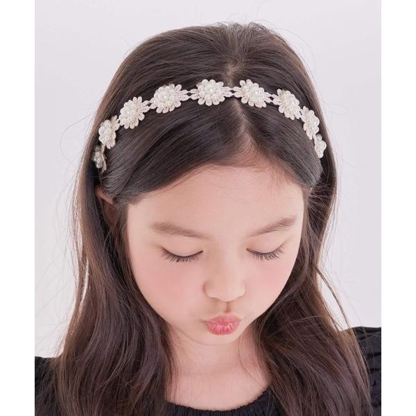 『タイムセール実施中』ZOZO問い合わせ番号:61523767ショップ:Rora，ローラブランド:Rora，ローラ商品名:【日本製】エリザベス カチューシャ ハンドメイド お花 白 ベージュカテゴリ:ヘアアクセサリー>カチューシャブラ...