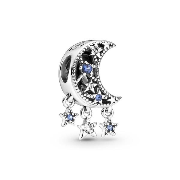 ZOZO問い合わせ番号:61620583ショップ:Pandora，パンドラブランド:Pandora，パンドラ商品名:スター ＆ クレセントムーン チャームカテゴリ:アクセサリー>チャームブランド品番:799643C01素材:スターリン...