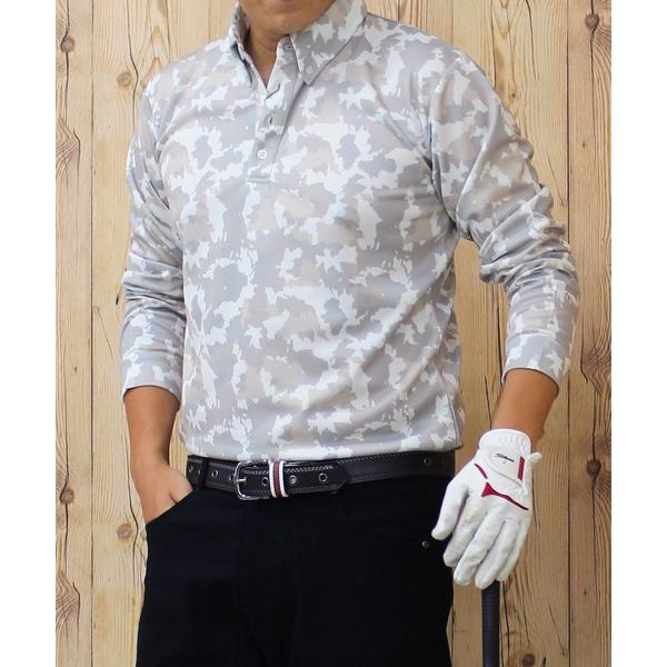 『タイムセール実施中』ZOZO問い合わせ番号:61680952ショップ:TopIsm，トップイズムブランド:TopIsm，トップイズム商品名:吸湿速乾カモフラ長袖ゴルフポロシャツ ゴルフウェアカテゴリ:アウトドア/スポーツ>ゴルフグッ...