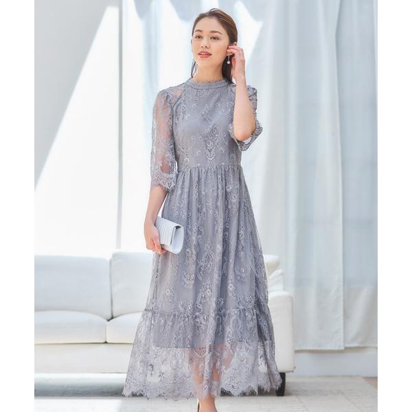 ZOZO問い合わせ番号:61747389ショップ:DRESS+，ドレス プラスブランド:DRESS PLUS，ドレスプラス，DRESS STAR，ドレス スター商品名:レーススタンドカラーワンピースドレスパーティードレスカテゴリ:ワンピース...