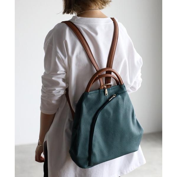 ZOZO問い合わせ番号:61748288ショップ:Bonjour Sagan，ボンジュールサガンブランド:GUSCIO，グッシオ商品名:【グッシオベーシック】３WAY 三角リュック レザータッチ素材カテゴリ:バッグ>バックパック/リュ...