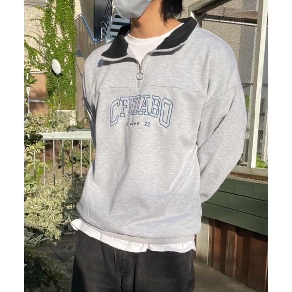 『セール実施中』ZOZO問い合わせ番号:61786154ショップ:mebole，メボレブランド:MGV，エムジーヴィー商品名:カレッジロゴハーフジップスウェットカテゴリ:トップス>スウェットブランド品番:KS100408M素材:コット...