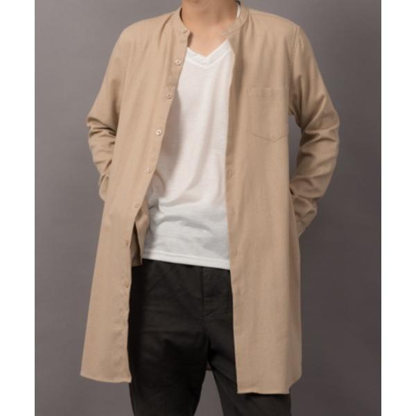 『セール実施中』ZOZO問い合わせ番号:61822940ショップ:mebole，メボレブランド:MGV，エムジーヴィー商品名:ロング丈綿麻バンドカラーシャツカテゴリ:トップス>シャツ/ブラウスブランド品番:100014M素材:綿:20...