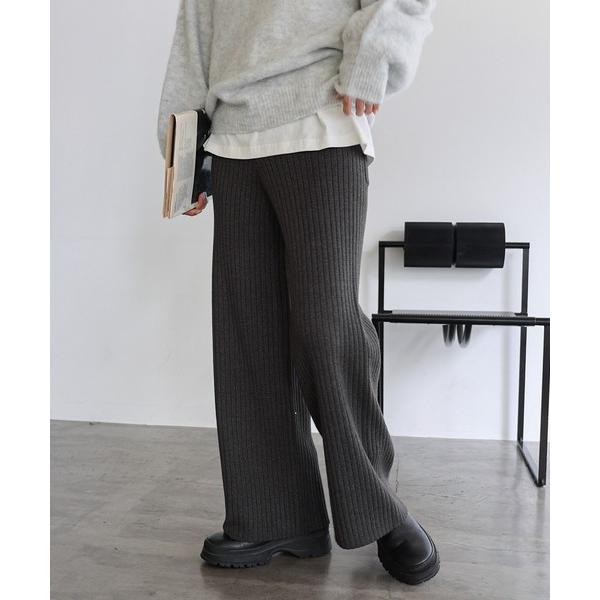 『タイムセール実施中』ZOZO問い合わせ番号:61823624ショップ:andme，アンドミーブランド:andme，アンドミー商品名:ストレッチリブニットワイドパンツカテゴリ:パンツ>その他パンツブランド品番:6001760素材:レー...