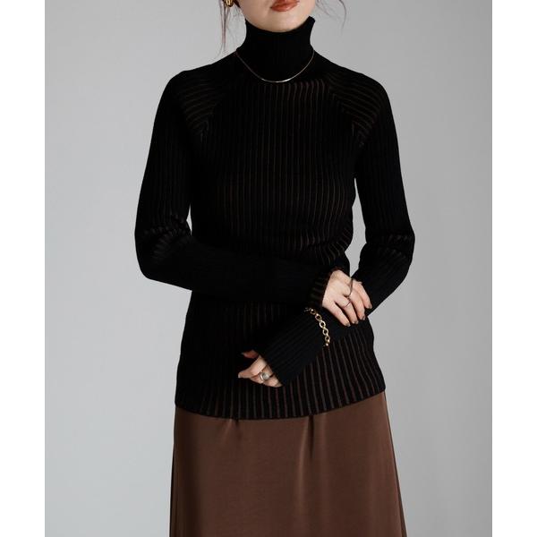 『タイムセール実施中』ZOZO問い合わせ番号:61912163ショップ:Bonjour Sagan，ボンジュールサガンブランド:r.，アールドット商品名:プレーティングリブニット シームレスタートル POカテゴリ:トップス>ニット/セ...