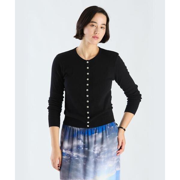 ZOZO問い合わせ番号:62239212ショップ:agnes b.，アニエスベーブランド:agnes b.，アニエスベー商品名:コットン ニット 長袖 カーディガンプレッション ”Swingカテゴリ:トップス>カーディガン/ボレロブラ...